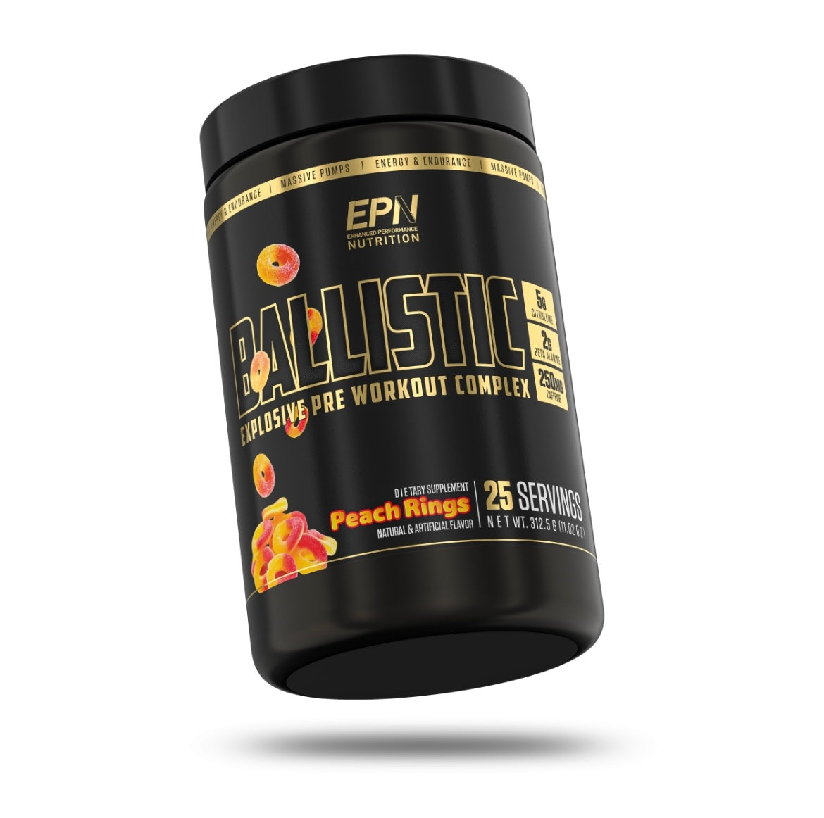 BALLISTIC Pre Workout〡Peach Rings – EPN Supplements